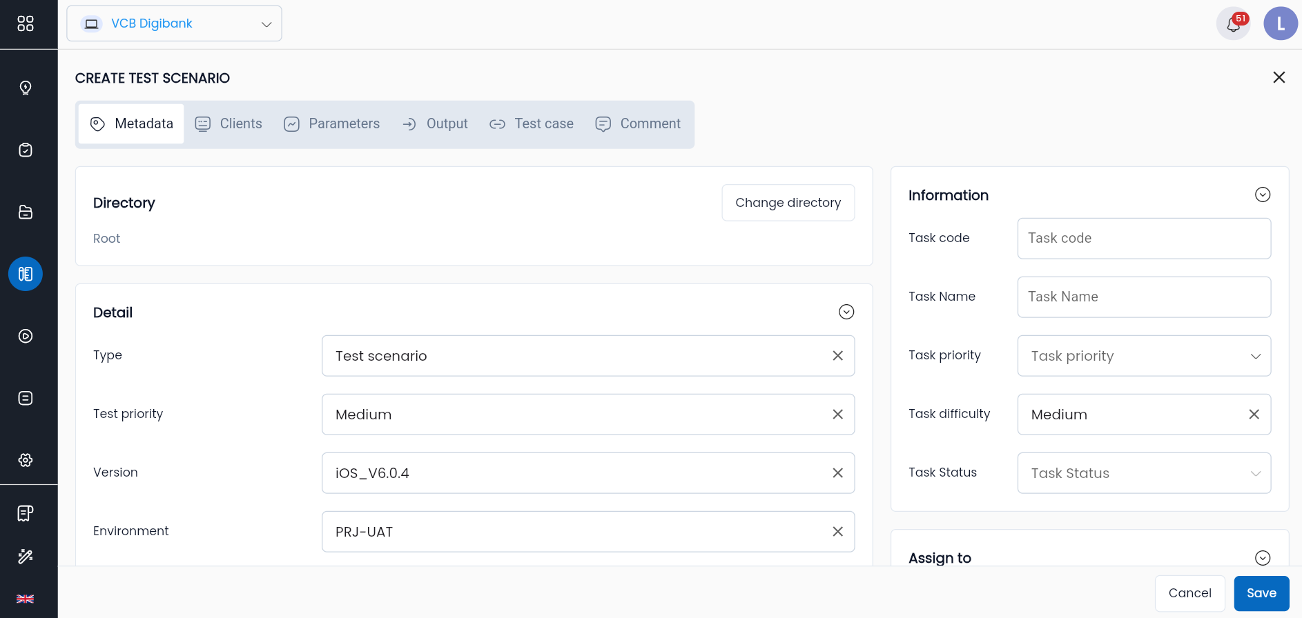 Tạo kịch bản kiểm thử tự động | LLQ QA Platform