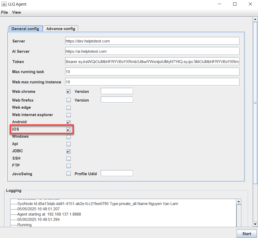 Các yêu cầu thiết lập khi kiểm thử trên Mobile | LLQ QA Platform