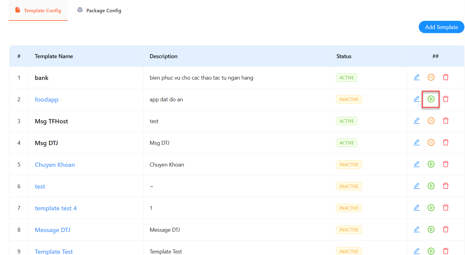 Template | LLQ QA Platform